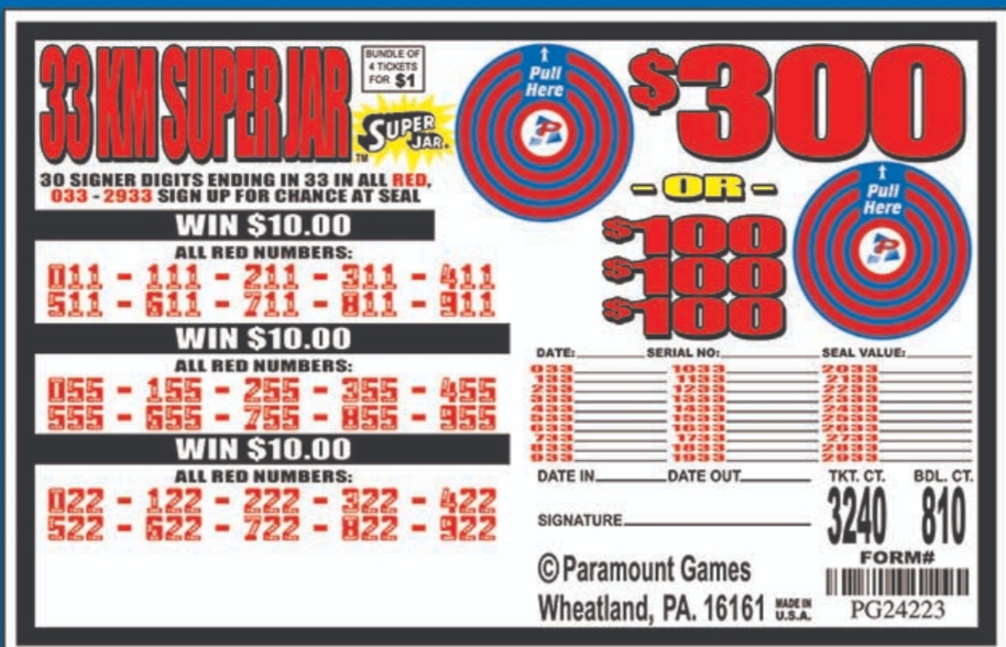 K&M Sales | Pull Tabs, Tip Jars, And More!