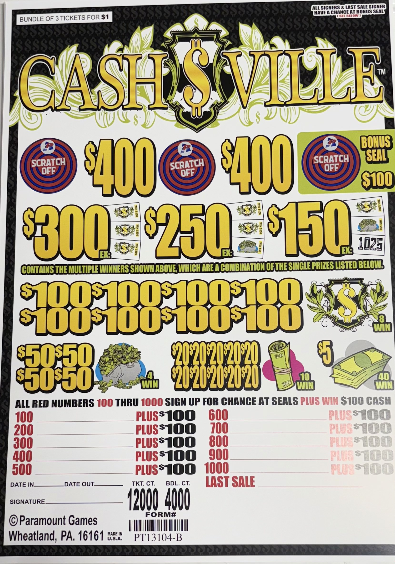 K&M Sales | Pull Tabs, Tip Jars, And More!